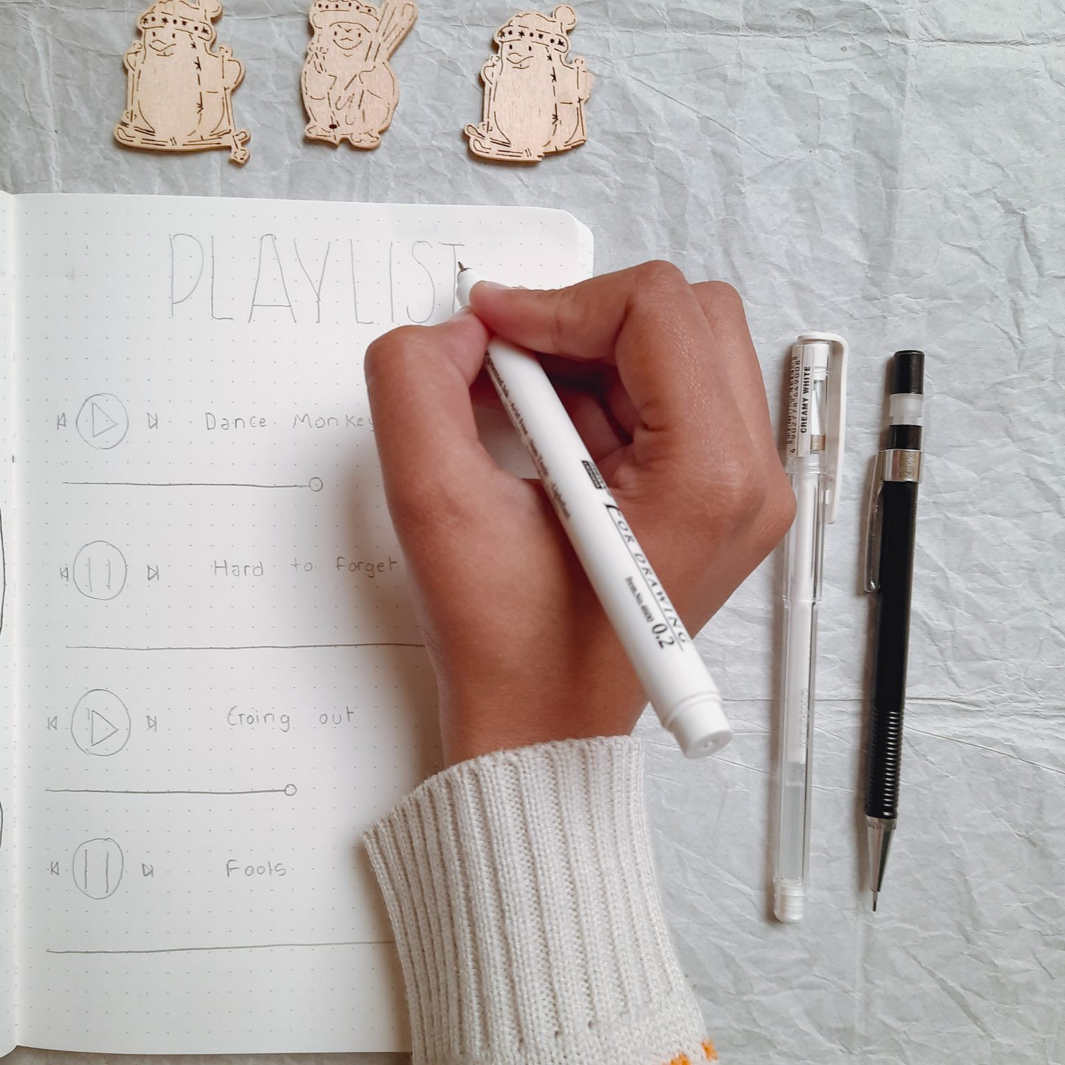 How to Create a Playlist Tracker in your Bullet Journal