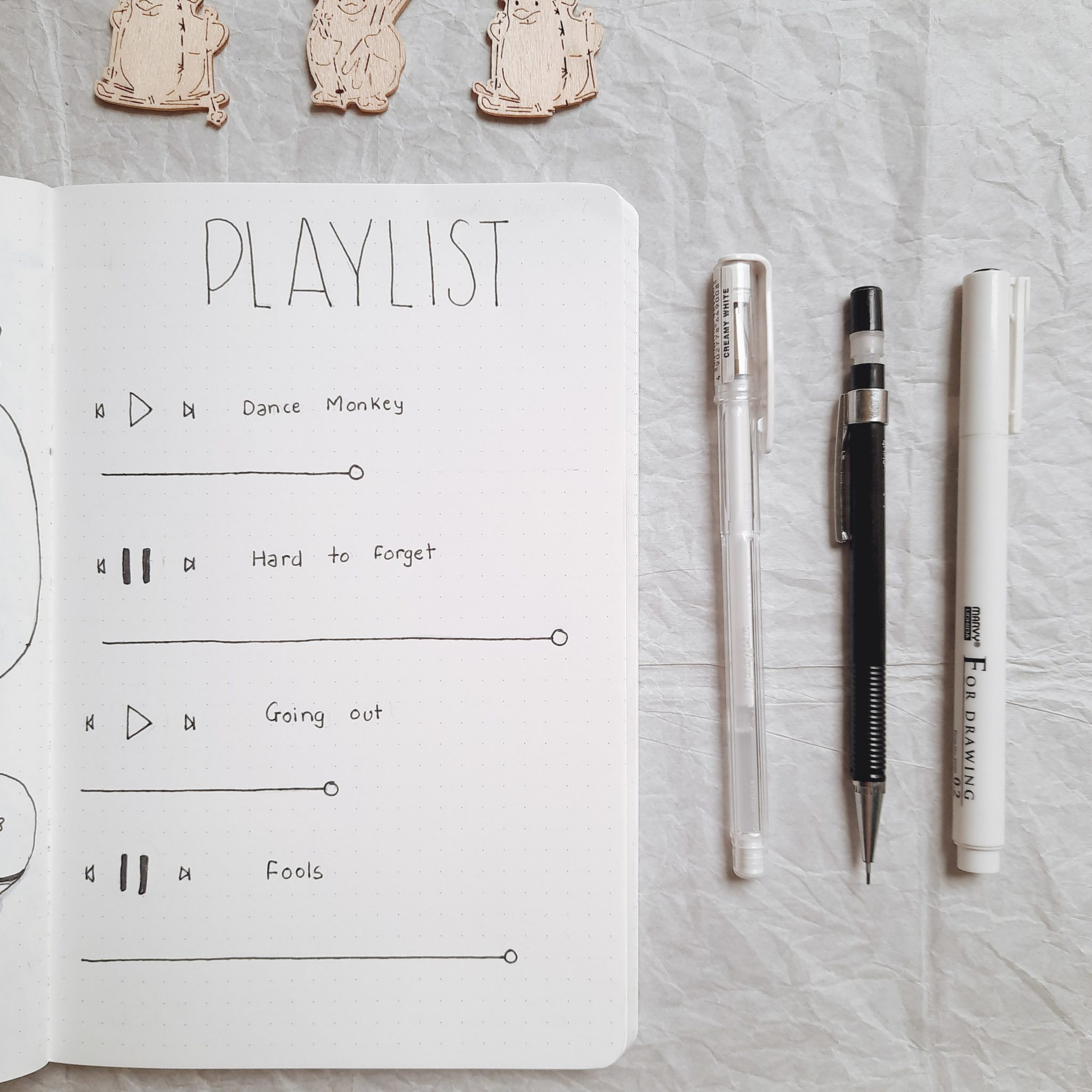 How to Create a Playlist Tracker in your Bullet Journal