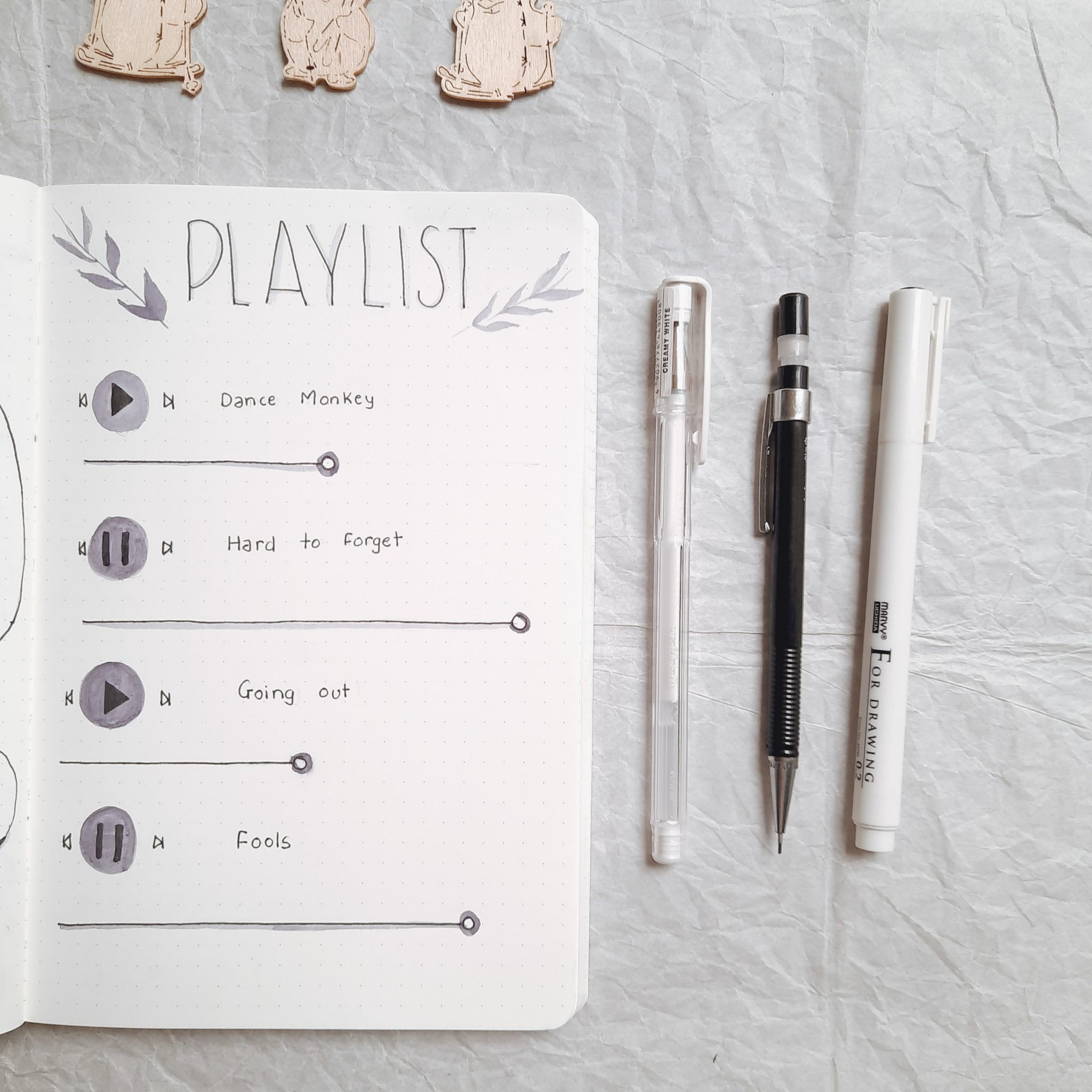 How to Create a Playlist Tracker in your Bullet Journal