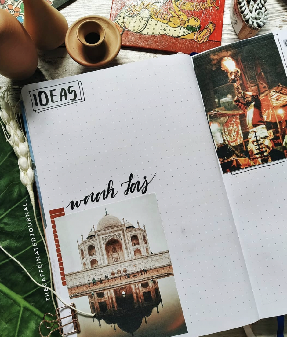 5 Exotic Indian Themed Bullet Journal Spreads | Bullet Journal India